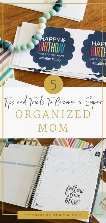 5 Easy Ways To Be A Super-Organized Mom This Year