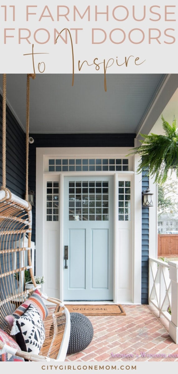 9 Farmhouse Front Door Designs You'll Want For Your Own Home - City ...