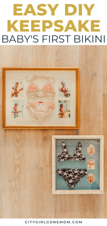 Creating a DIY Keepsake of Your Child's First Bikini - City Girl Gone Mom