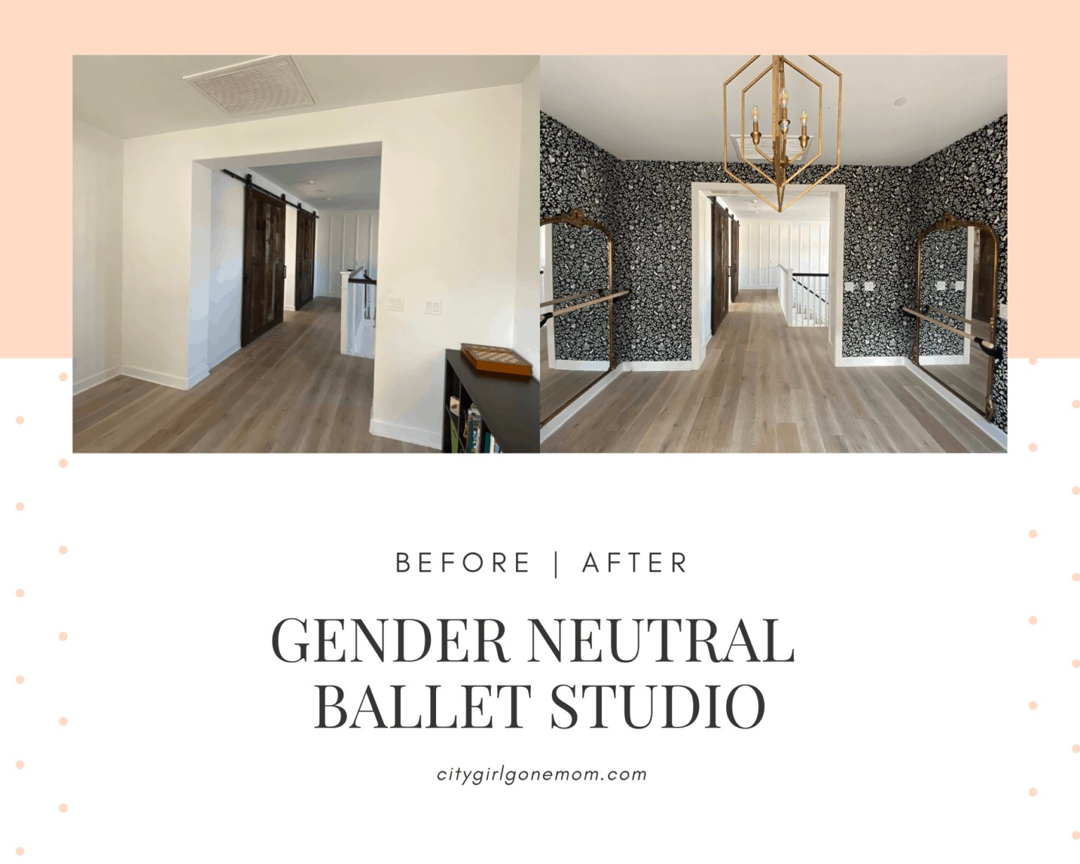 Building a Gender Neutral Dance Studio at Home - City Girl Gone Mom