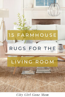 15 Farmhouse Rugs to Transform Your Home - City Girl Gone Mom